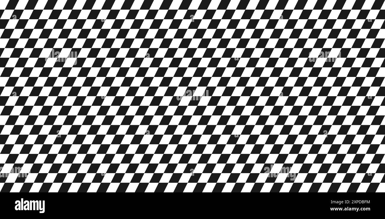 Race checker flag seamless pattern. Black and white rally texture. Checkerboard finish f1 design ...