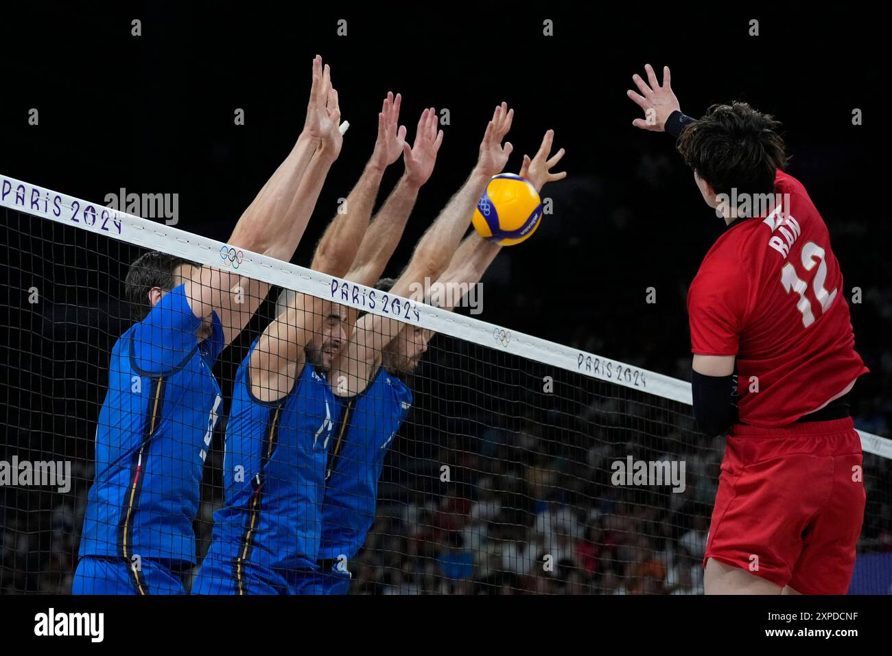 From left, Italy's players Simone Giannelli, Gianluca Galassi, and ...