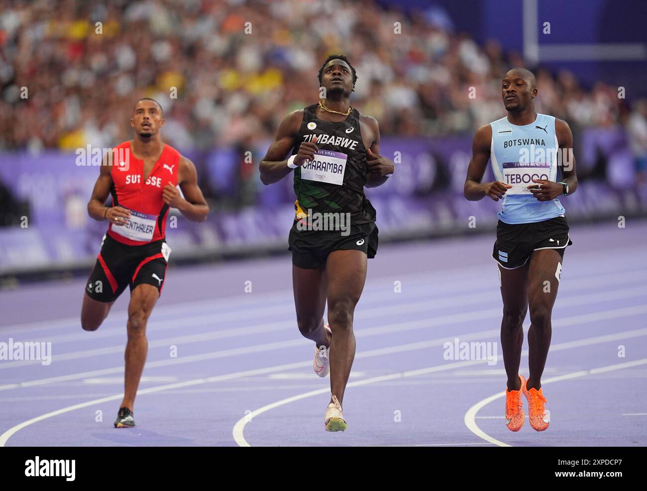 August 05 2024: Makanakaishe Charamba (Zimbabwe) competes during the ...