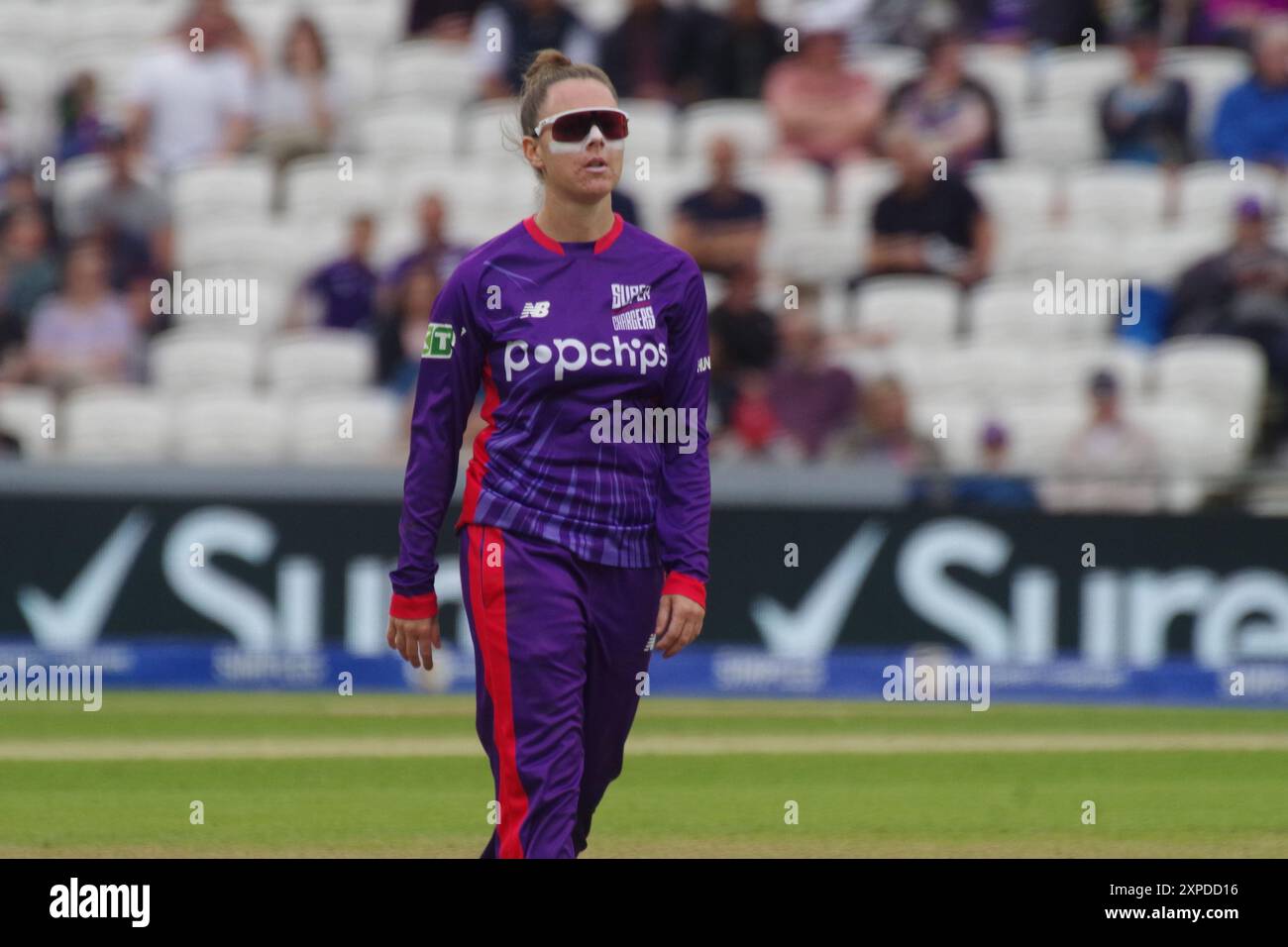 Leeds, 4 August 2024. Linsey Smith playing for Northern Superchargers ...