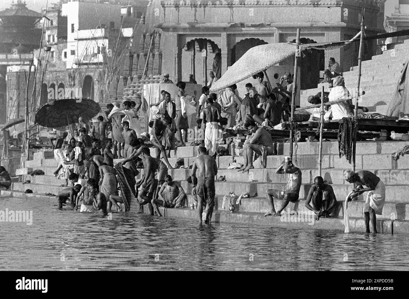 The ganges river in Veranasi is sacred to all Indians - Benares, India ...