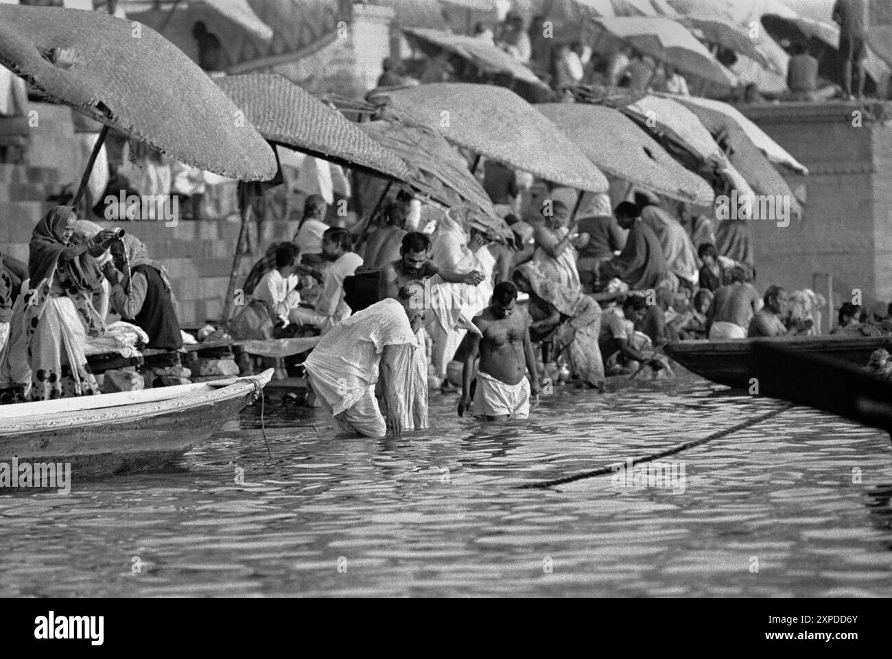 The ganges river in Veranasi is sacred to all Indians - Benares, India ...
