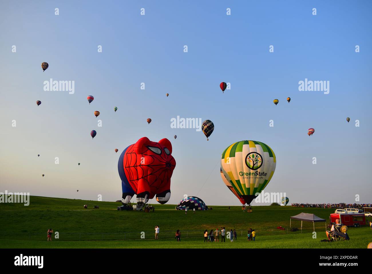 Balloons rise dark sky hi-res stock photography and images - Alamy
