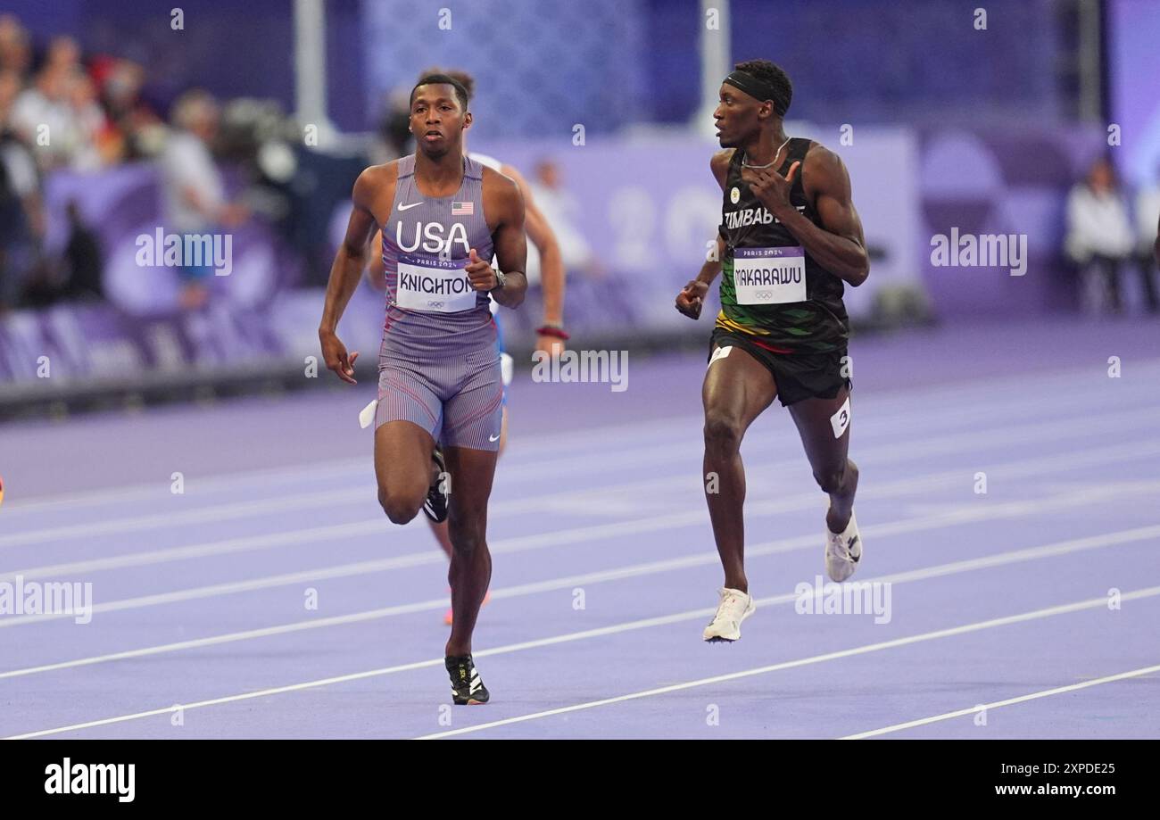 August 05 2024: Tapiwanashe Makarawu (Zimbabwe) competes during the Men ...