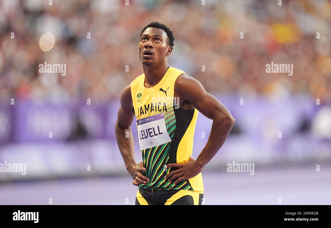 August 05 2024: Bryan Levell (Jamaica) competes during the Men's 200m ...