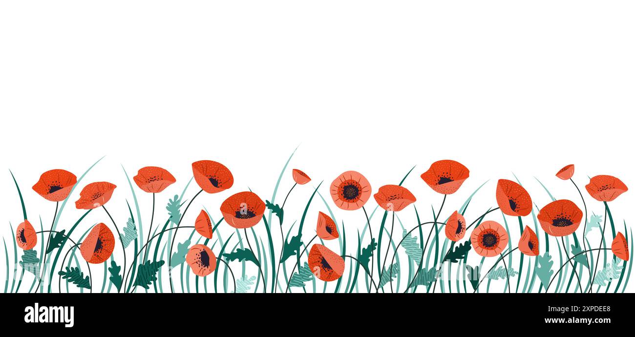 Gorgeous poppy Stock Vector Images - Alamy