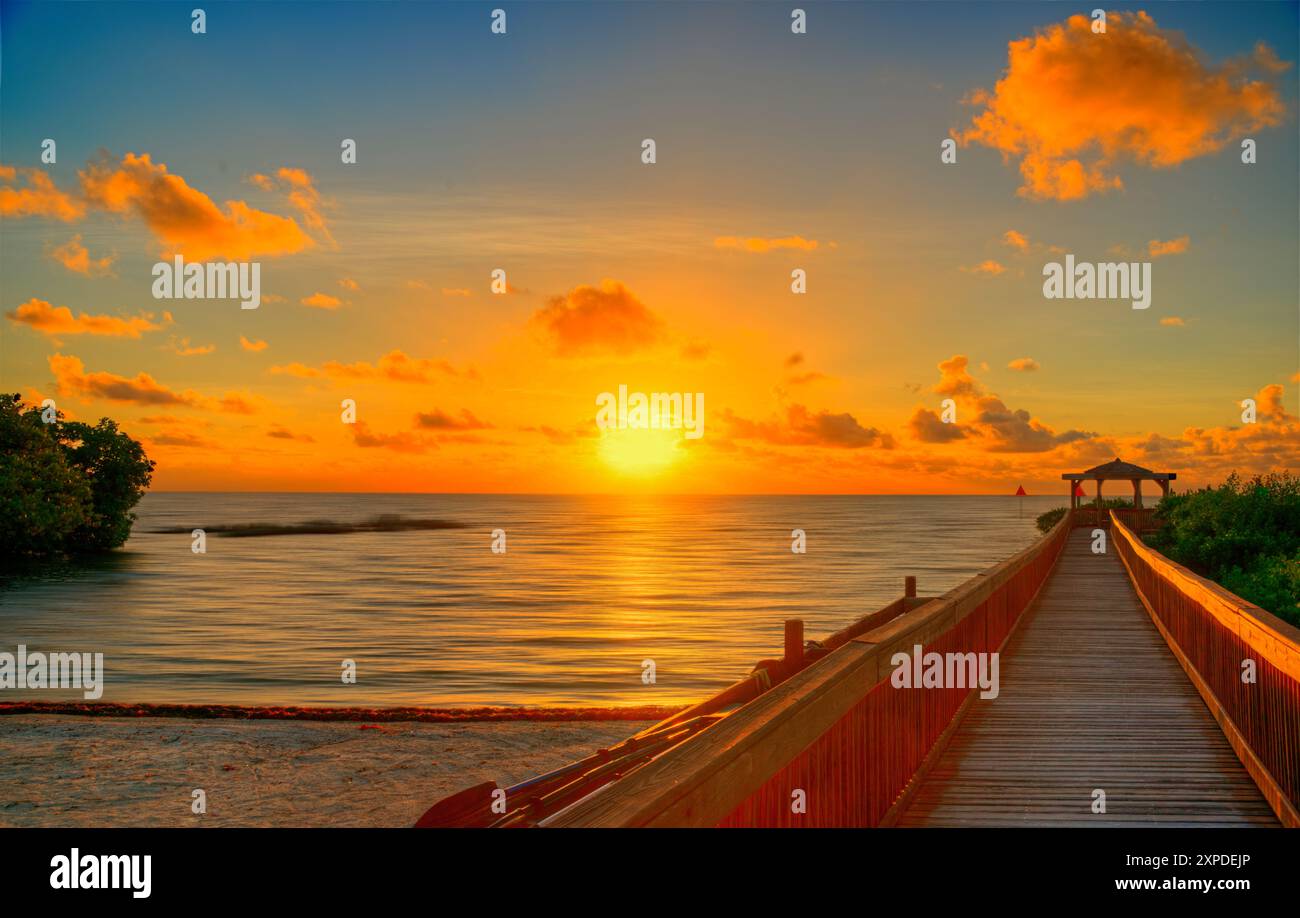 sunrise in the Florida Keys Stock Photo - Alamy