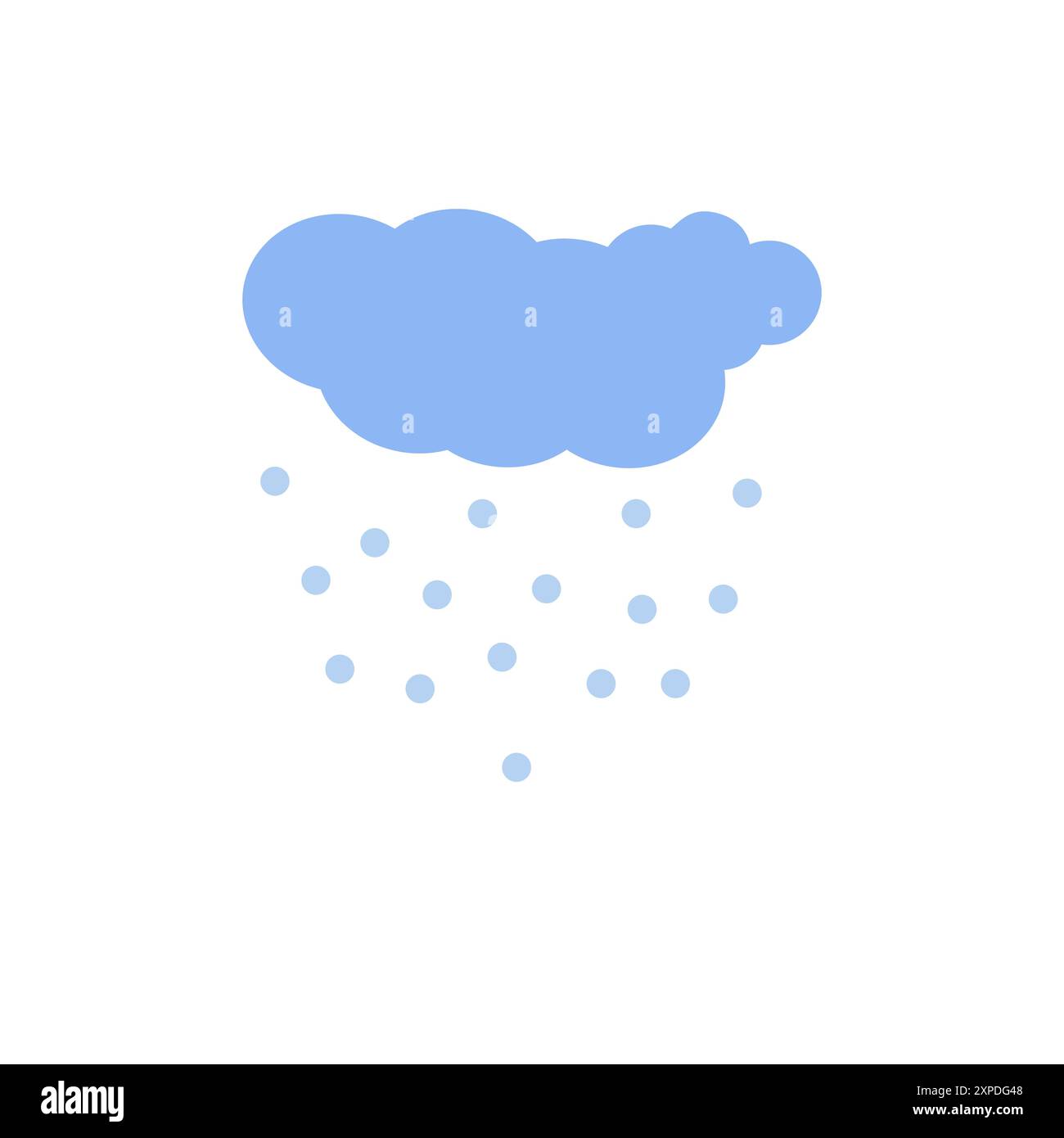 Hail cute hand drawn doodle minimalist vector illustration, simple ...