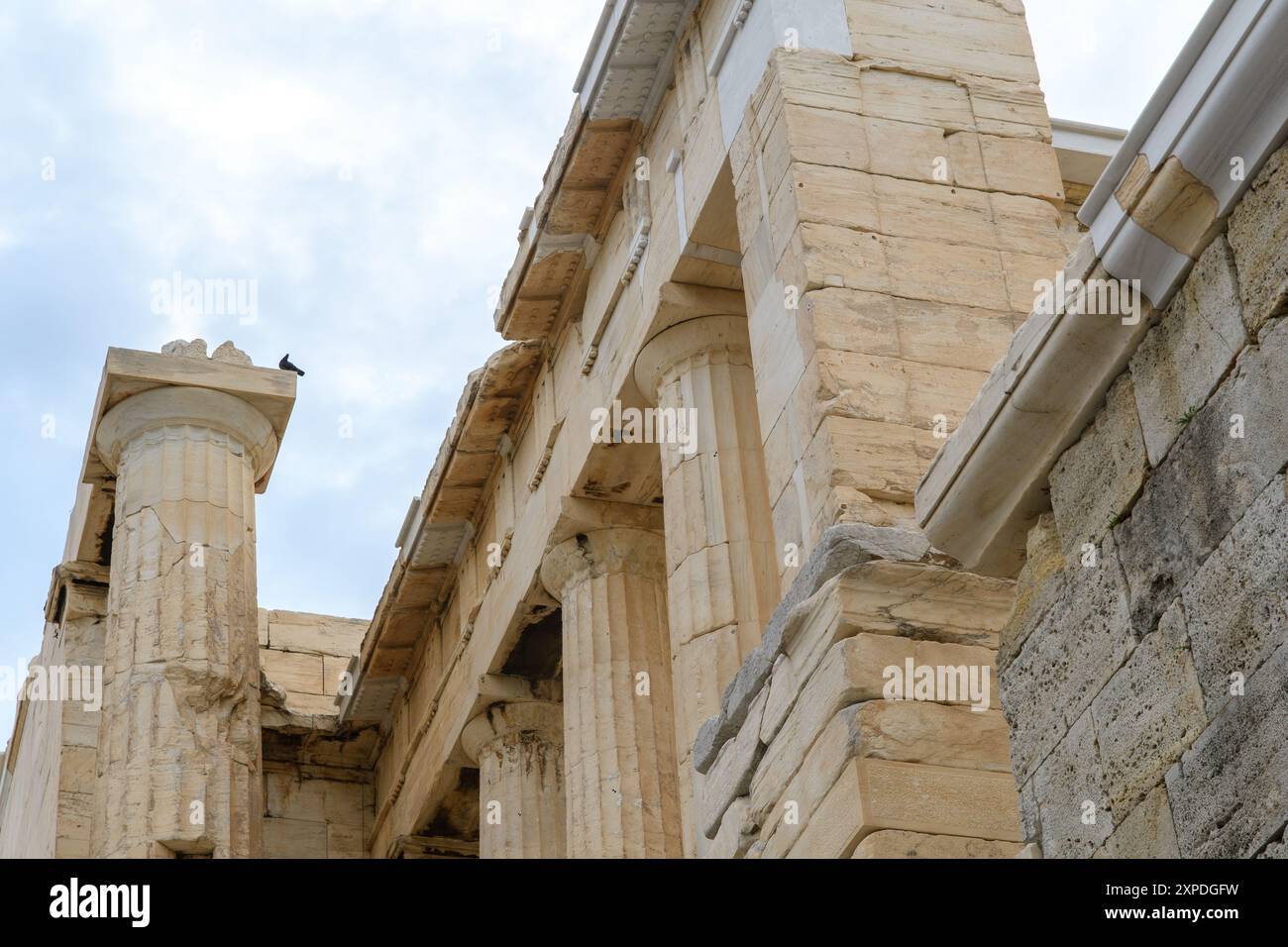 Athens, Greece - October 7, 2019: The historic Parthenon temple under a cloudy sky Stock Photo ...