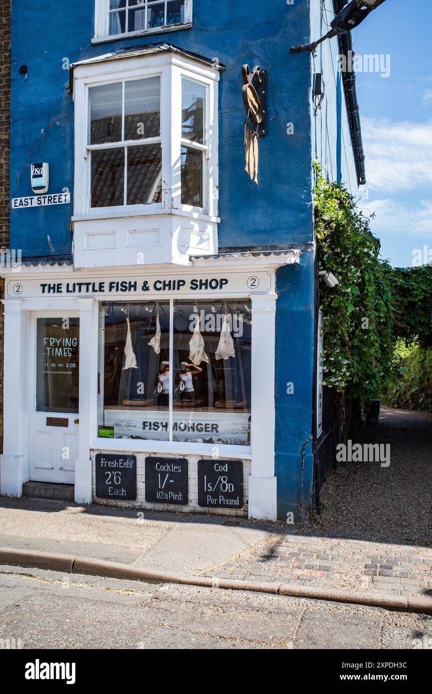 Traditional English Fish and Chip Shop in Southwold, a seaside resort ...