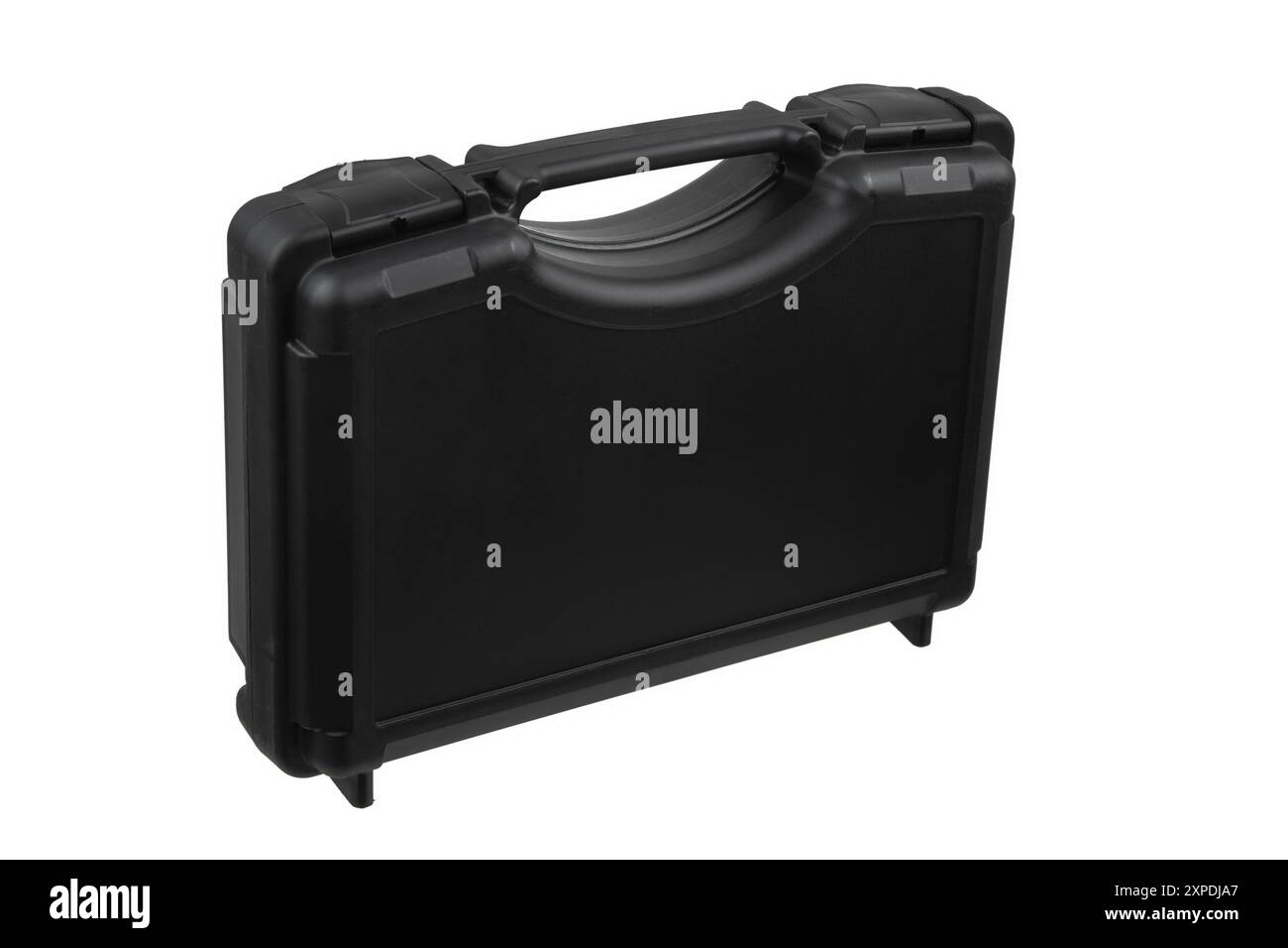 Black plastic container with foam inside for safe storage and ...