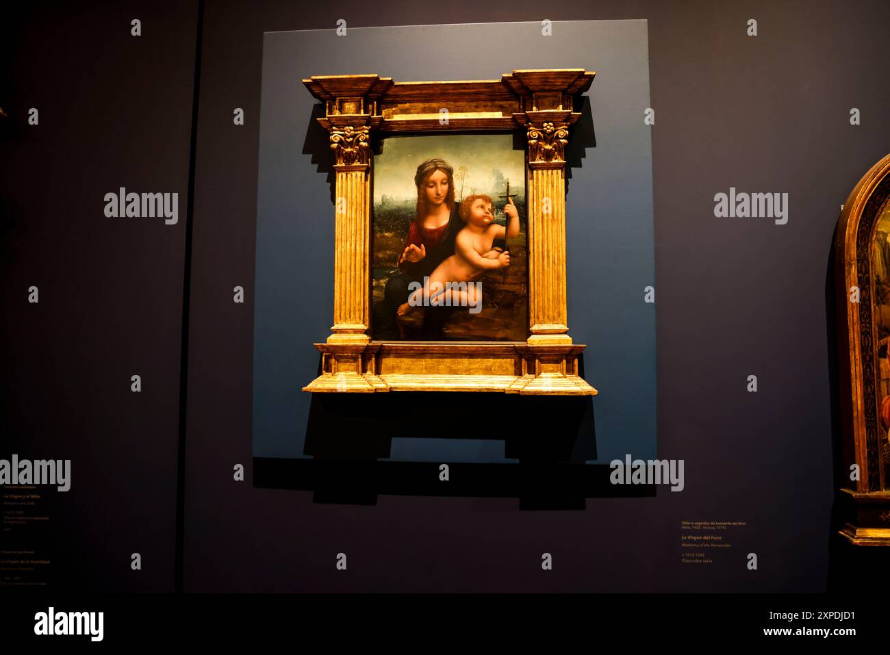 Madonna of the Spindle, by Italian Renaissance painter Leonardo da ...