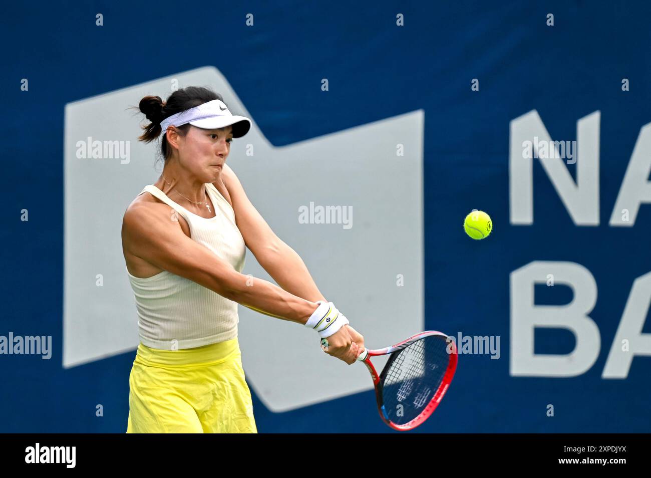 Toronto, Canada. 5th Aug, 2024. Chinese tennis player Yafan Wang at the ...
