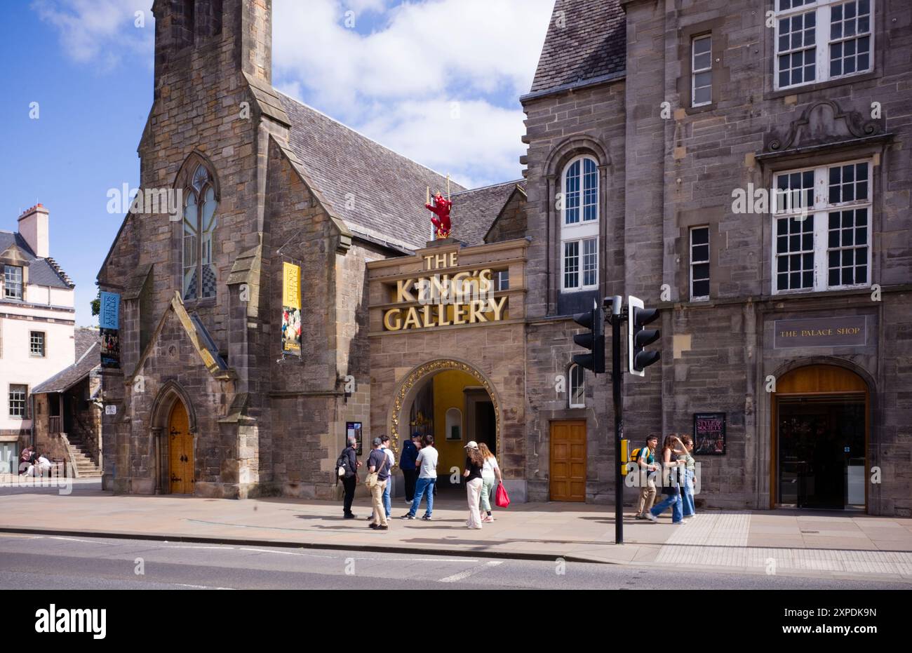 The King's Gallery opposite the new Scottish Parliament building in ...