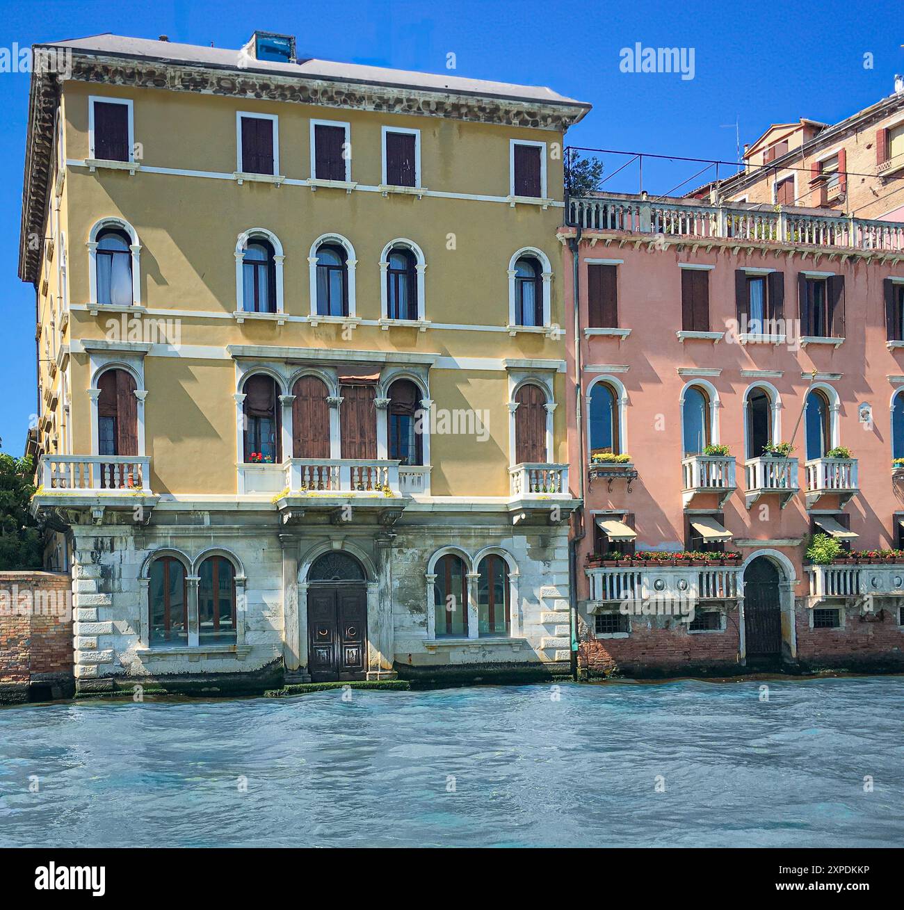 Medieval architecture at grand canal in venice italy hi-res stock ...
