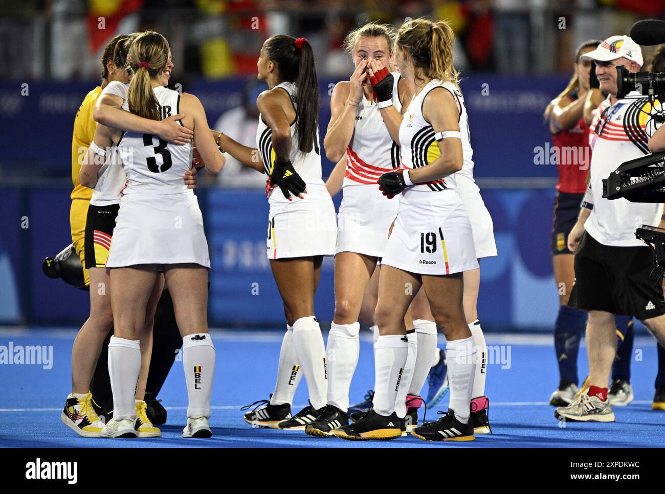 Paris, France. 05th Aug, 2024. Red panthers celebrate as they won 2-0 ...