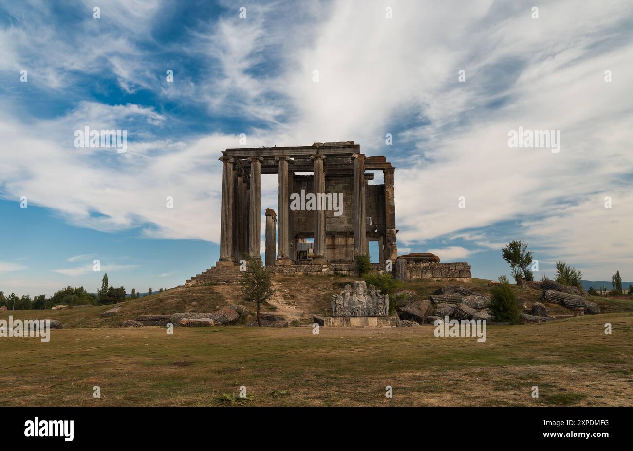 Aizanoi antique city. Zeus temple, Kutahya - Turkey Stock Photo - Alamy