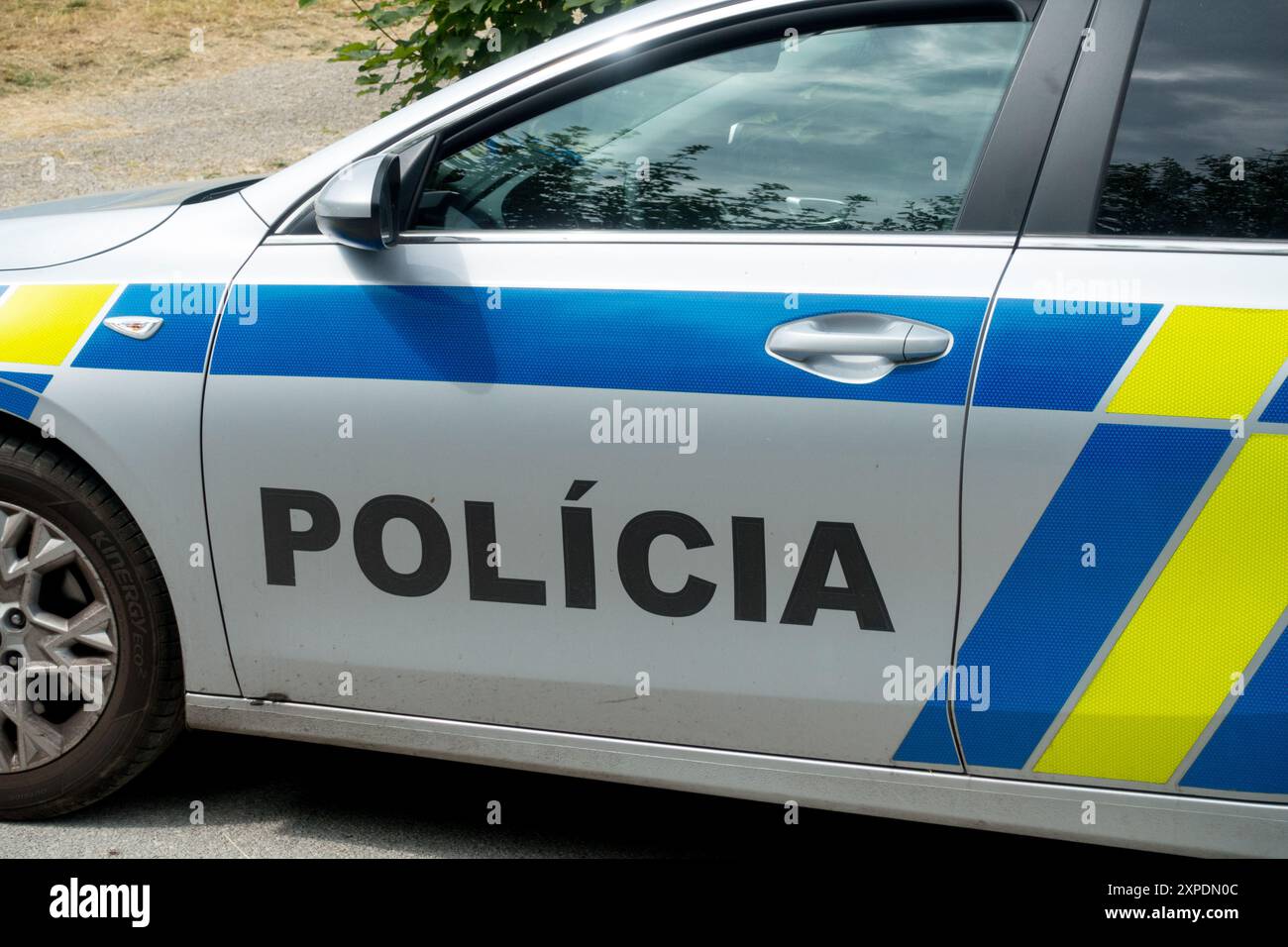 Marking of Slovak police car Slovakia Police car Europe Rebranding ...