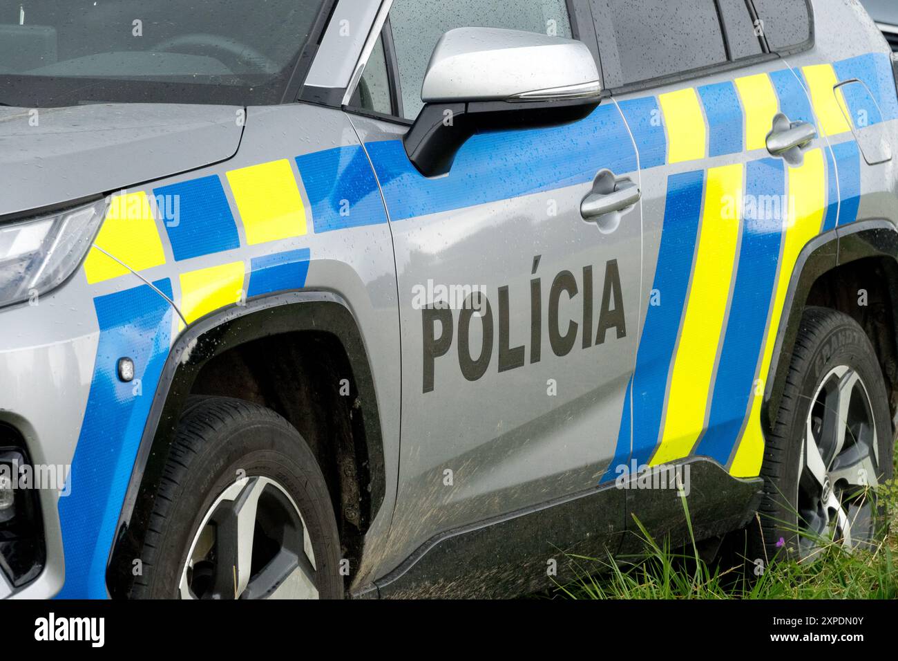 New distinctive marking of Slovak police car Rebranding Slovakia Police ...