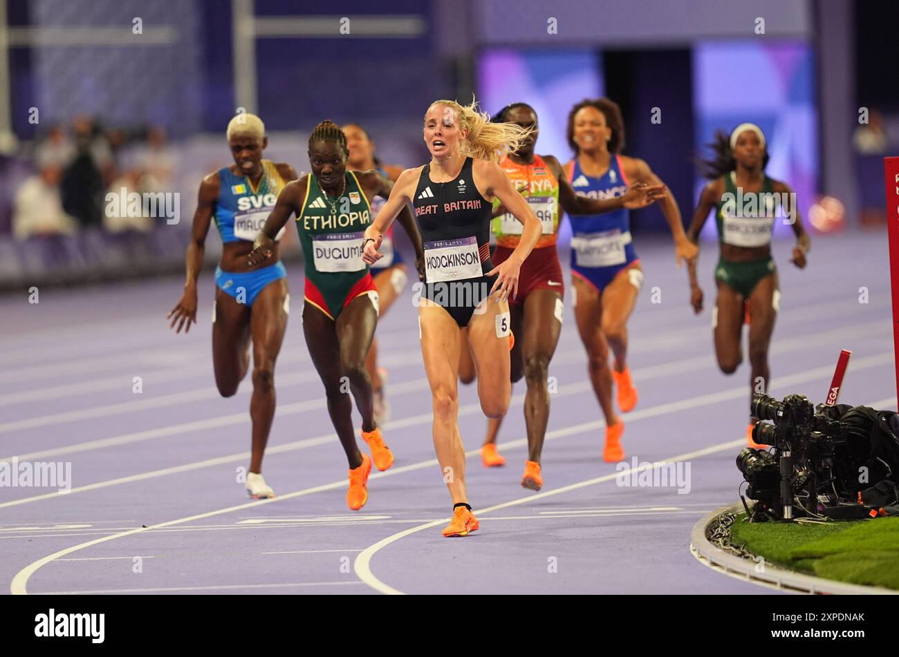 August 05 2024: Keely Hodgkinson (Great Britain) wins gold during the ...