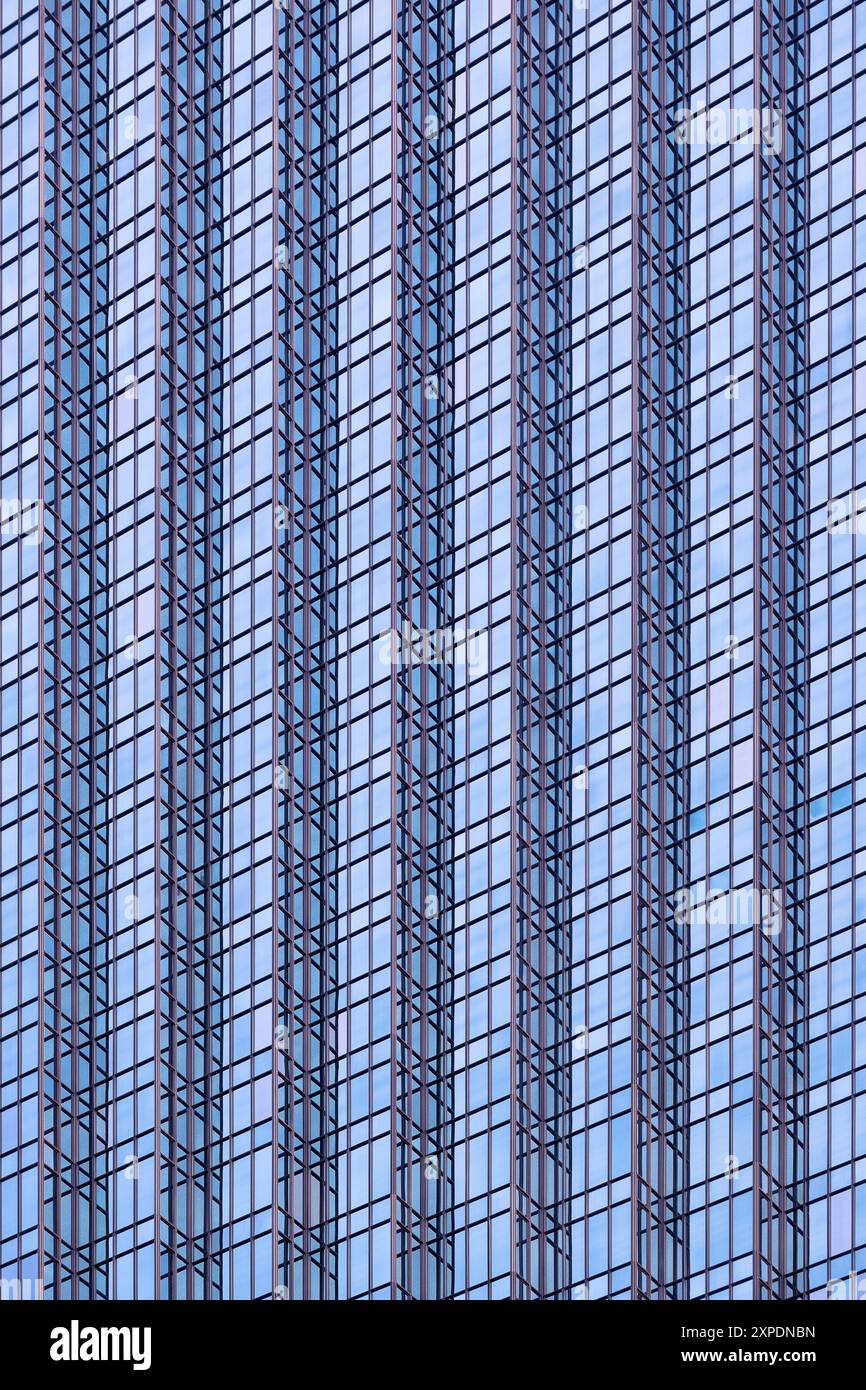 Section of the modern IDS Center skyscraper against the sky at 80 S 8th ...