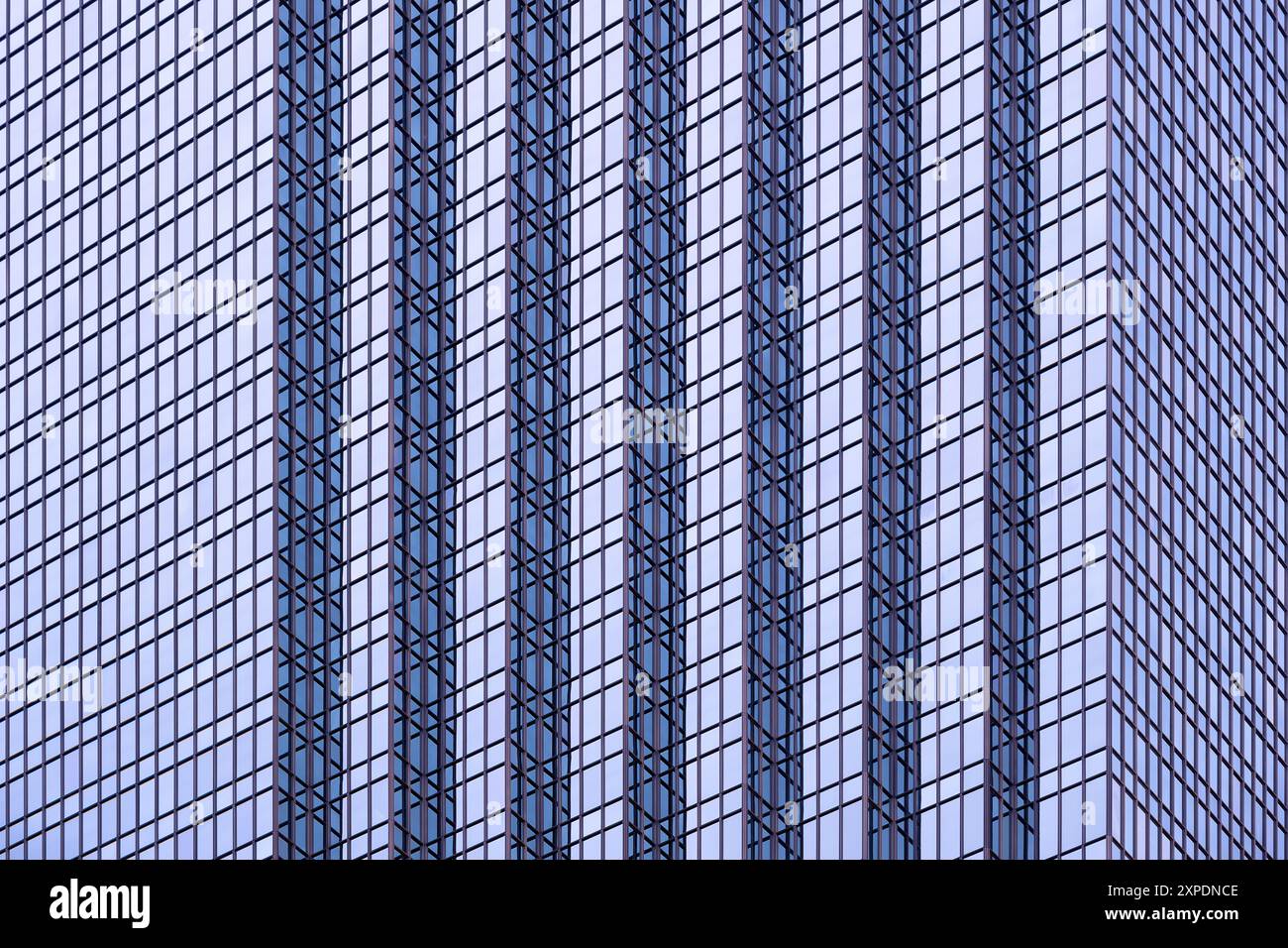 Section of the modern IDS Center skyscraper against the sky at 80 S 8th ...