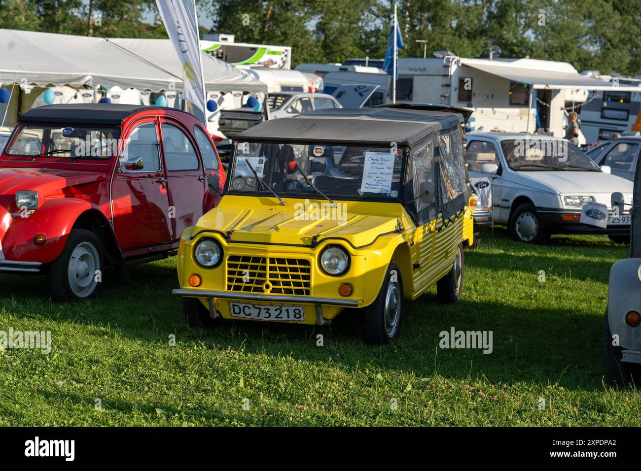 Yellow Citroen Mehari SUV Vintage Car Stock Photo - Alamy