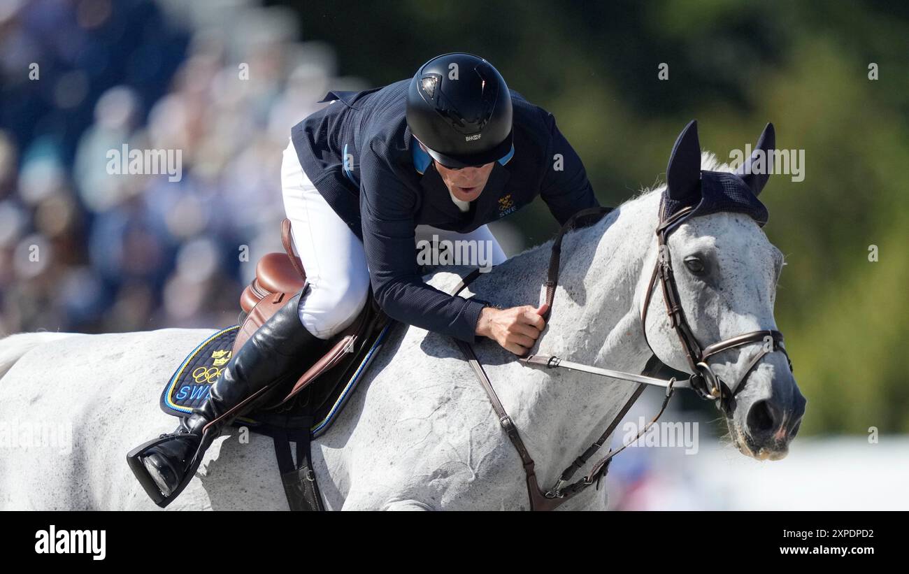 Sweden's Peder Fredricson, riding Catch Me Not S, during the Equestrian ...