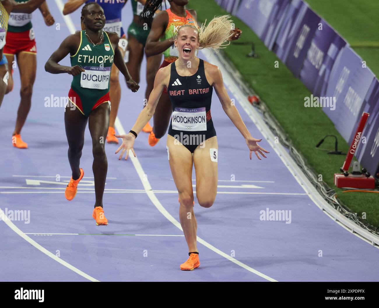 Paris, France. 05th Aug, 2024. Keely Hodgkinson of Great Britain ...