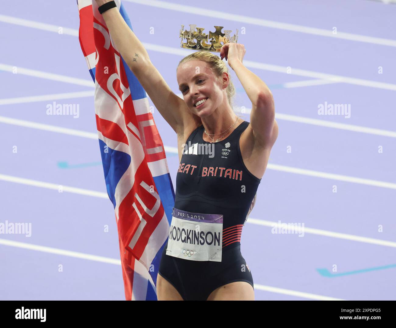 Paris, France. 05th Aug, 2024. Keely Hodgkinson of Great Britain ...