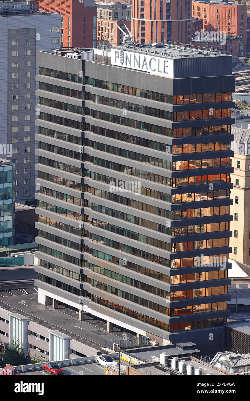 An elevated view of Pinnacle office building in eeds City Centre,West ...