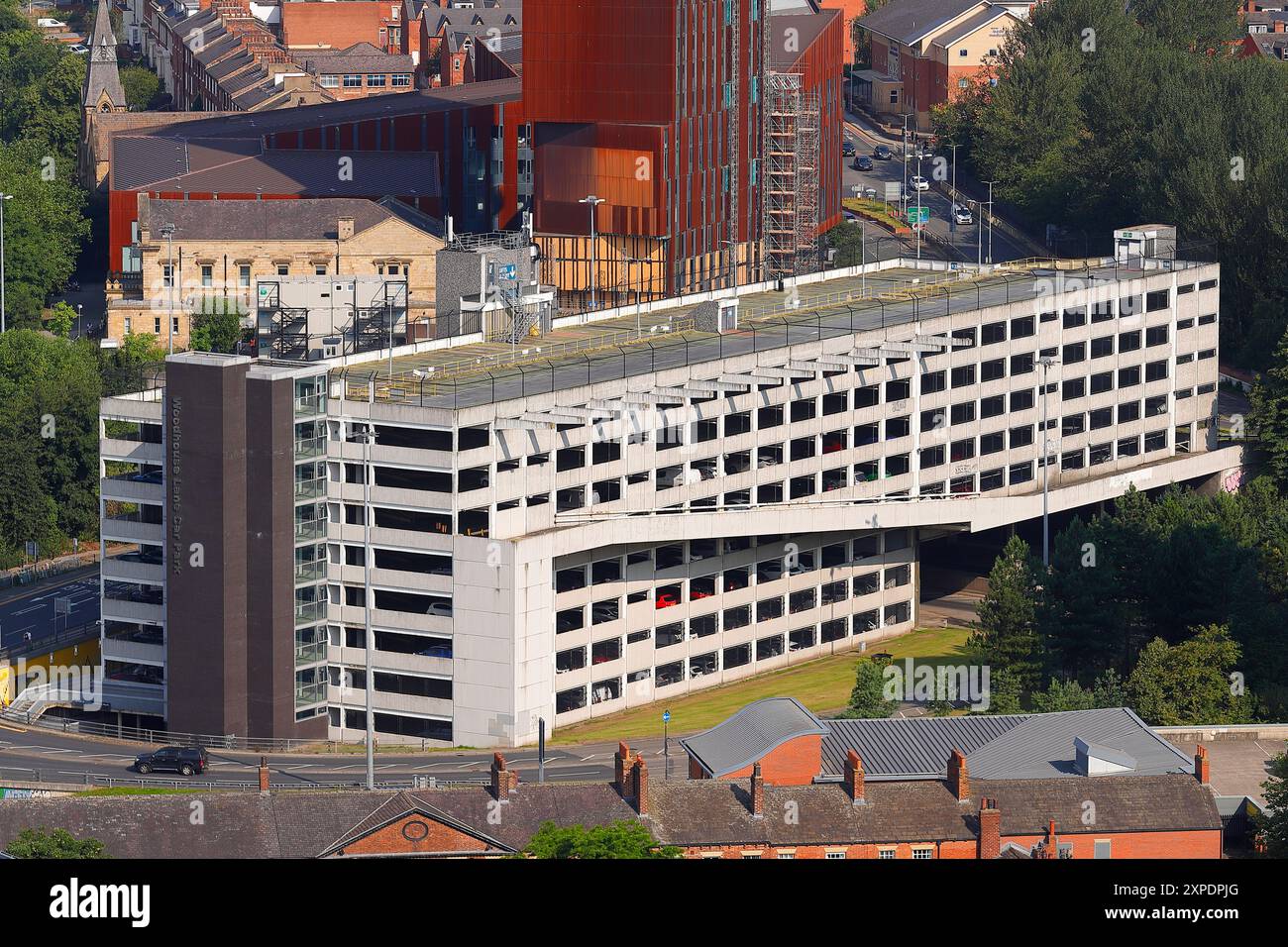 Leeds city car park rooftop hi-res stock photography and images - Alamy