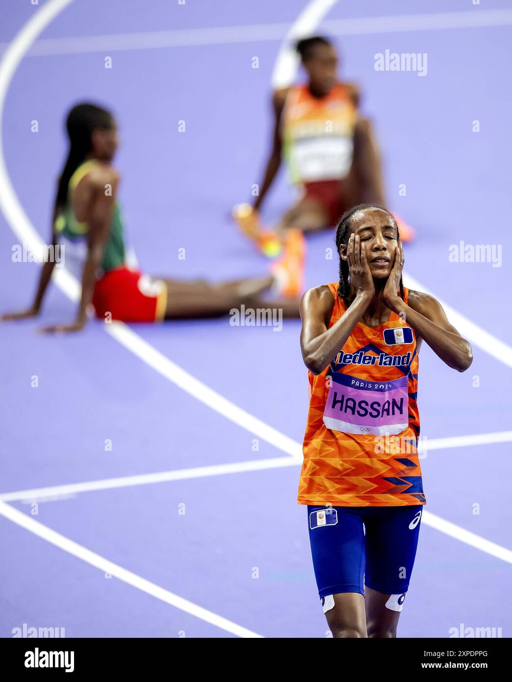 Paris, France. 05th Aug, 2024. PARIS - Sifan Hassan after the final of the 5000 meters during ...