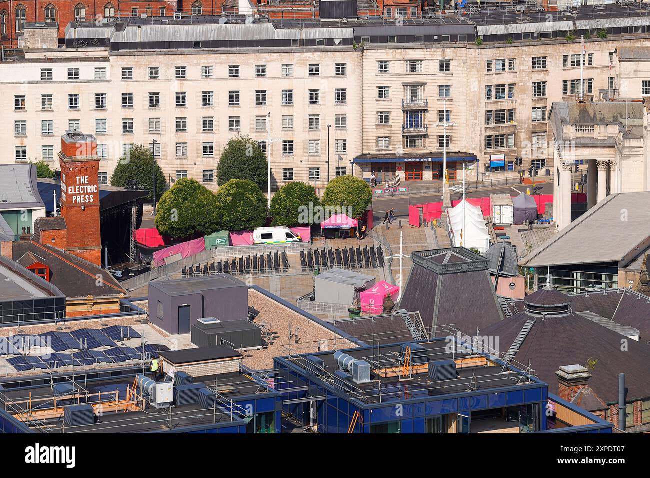 A view towards Millennium Square and Leeds General Infirmary Brotherton ...