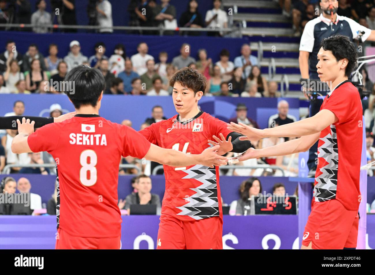 JAPAN (JPN) Team Group, Italy (ITA) vs Japan (JPN), Volleyball Men's ...