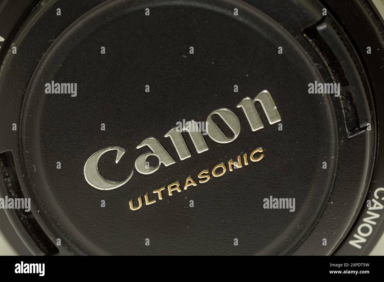 Canon lens cap Stock Photo - Alamy