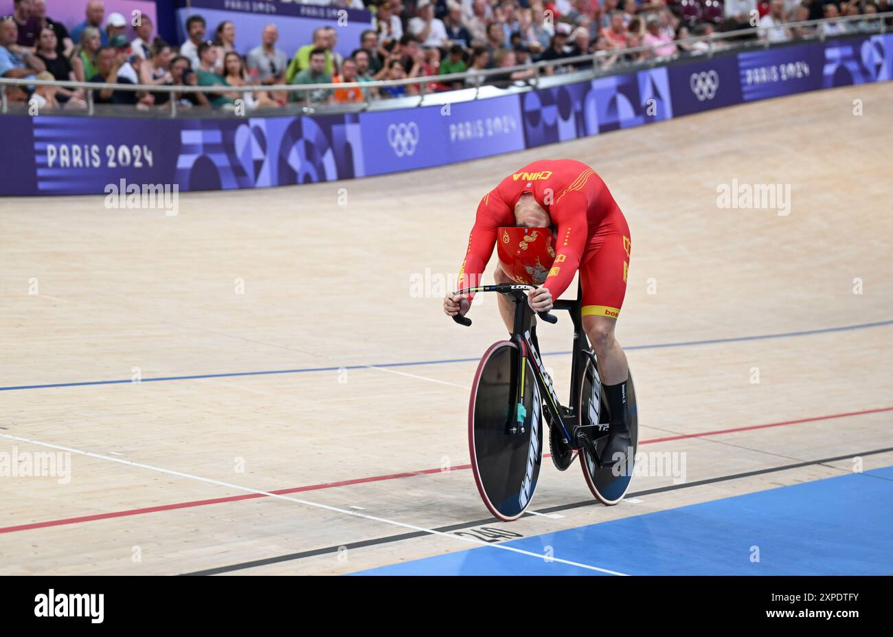Paris, France. 5th Aug, 2024. Liu Qi of China competes during the men's ...