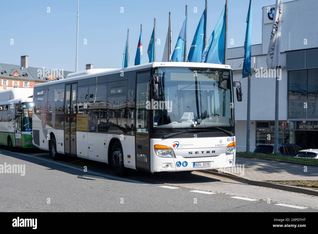 OSTRAVA, CZECH REPUBLIC - SEPTEMBER 13, 2023: Setra S 415 LE intercity ...