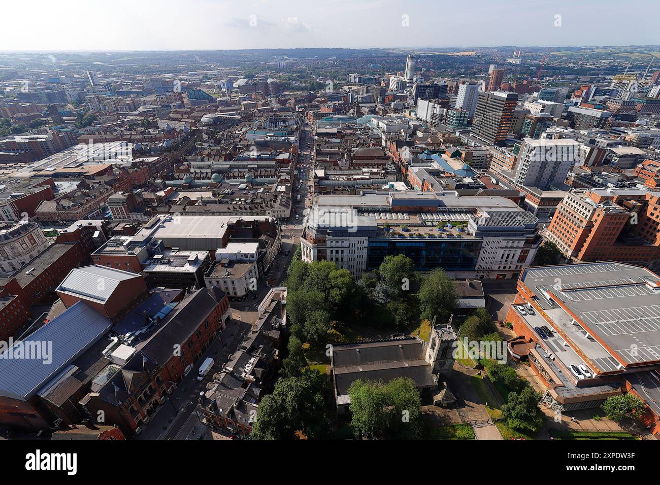 A view of Leeds City Centre from the rooftop of Scape student ...