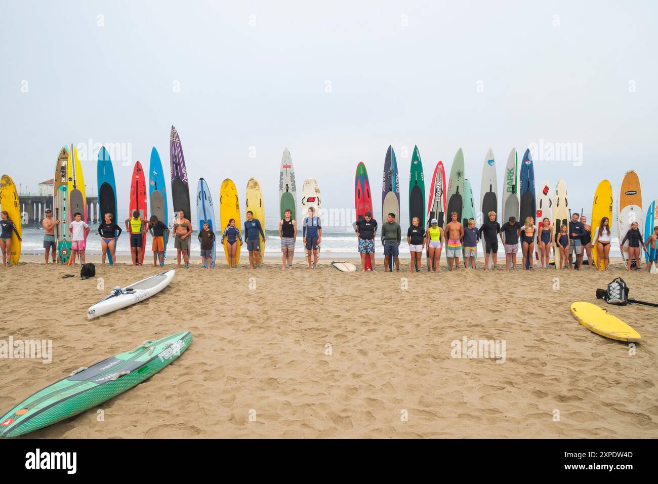 The Photo op before the Velzy-Stevens Pier-to-Pier Paddleboard ...