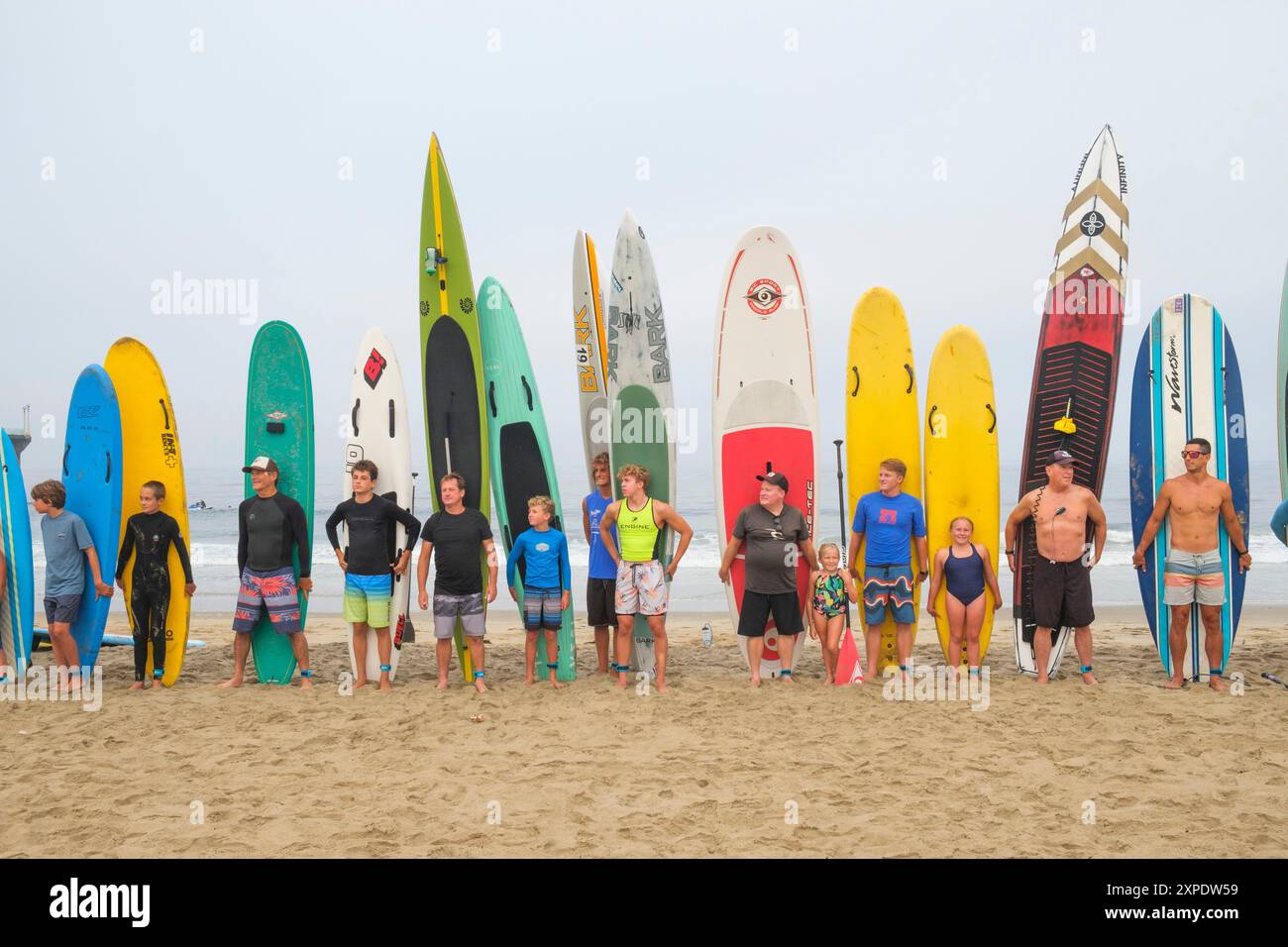 The Photo op before the Velzy-Stevens Pier-to-Pier Paddleboard ...