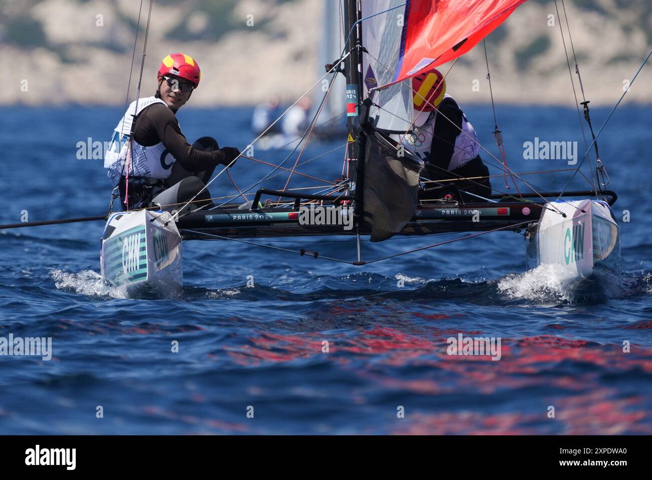 Marseille, France. 5th Aug, 2024. Mai Huicong/Chen Linlin of China ...