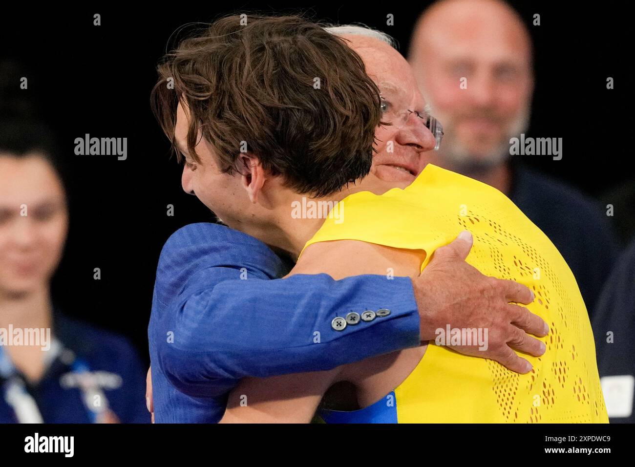 Armand Duplantis, of Sweden, meets with Carl Gustaf Folke Hubertus ...