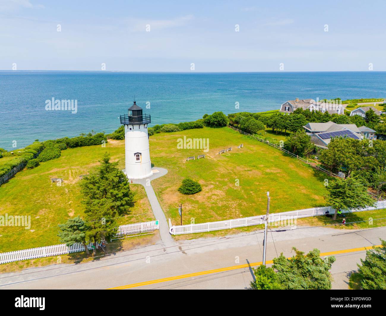 Aerial photo East Chop Lighthouse Marthas Vineyard Stock Photo - Alamy