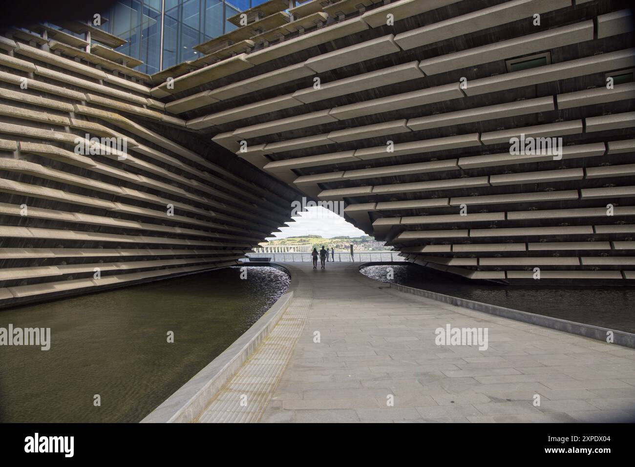 View through underneath the Victoria and Albert (V&A) museum, design ...