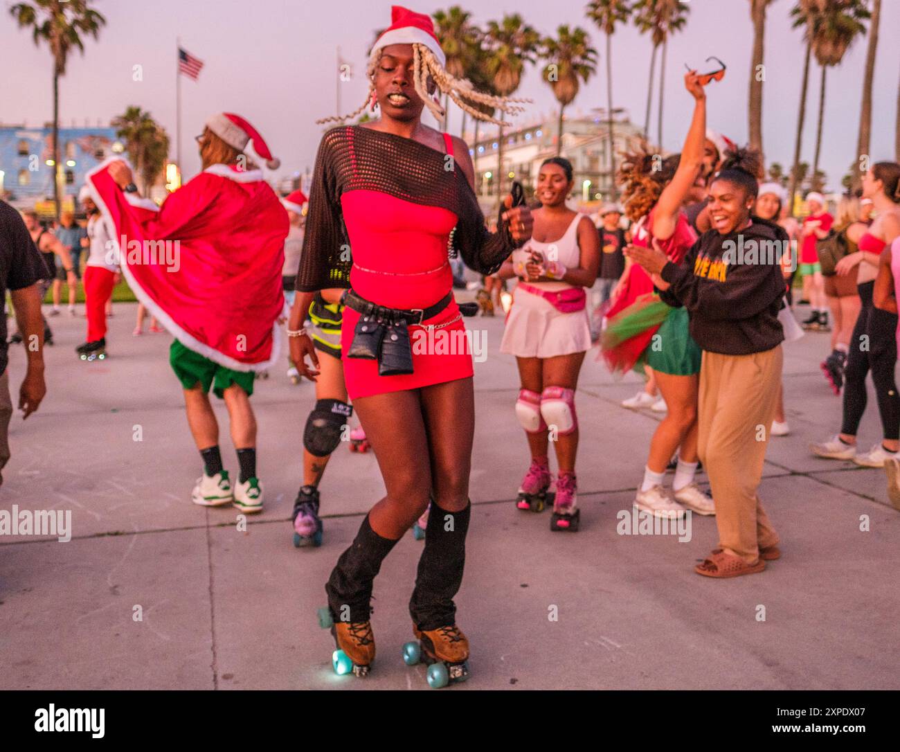 Dance party, Venice Beach, Los Angeles, California, USA Stock Photo - Alamy