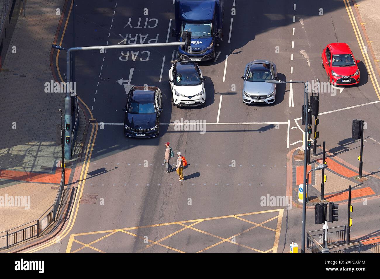 Pedestrian crossing in leeds hi-res stock photography and images - Alamy