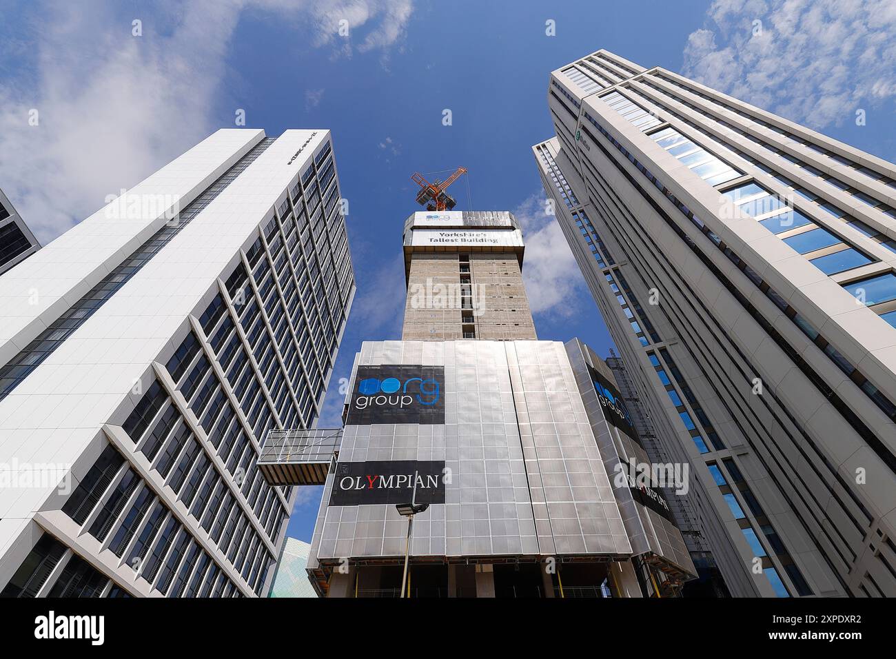 A view of Cirrus Point building that is currently under construction in ...