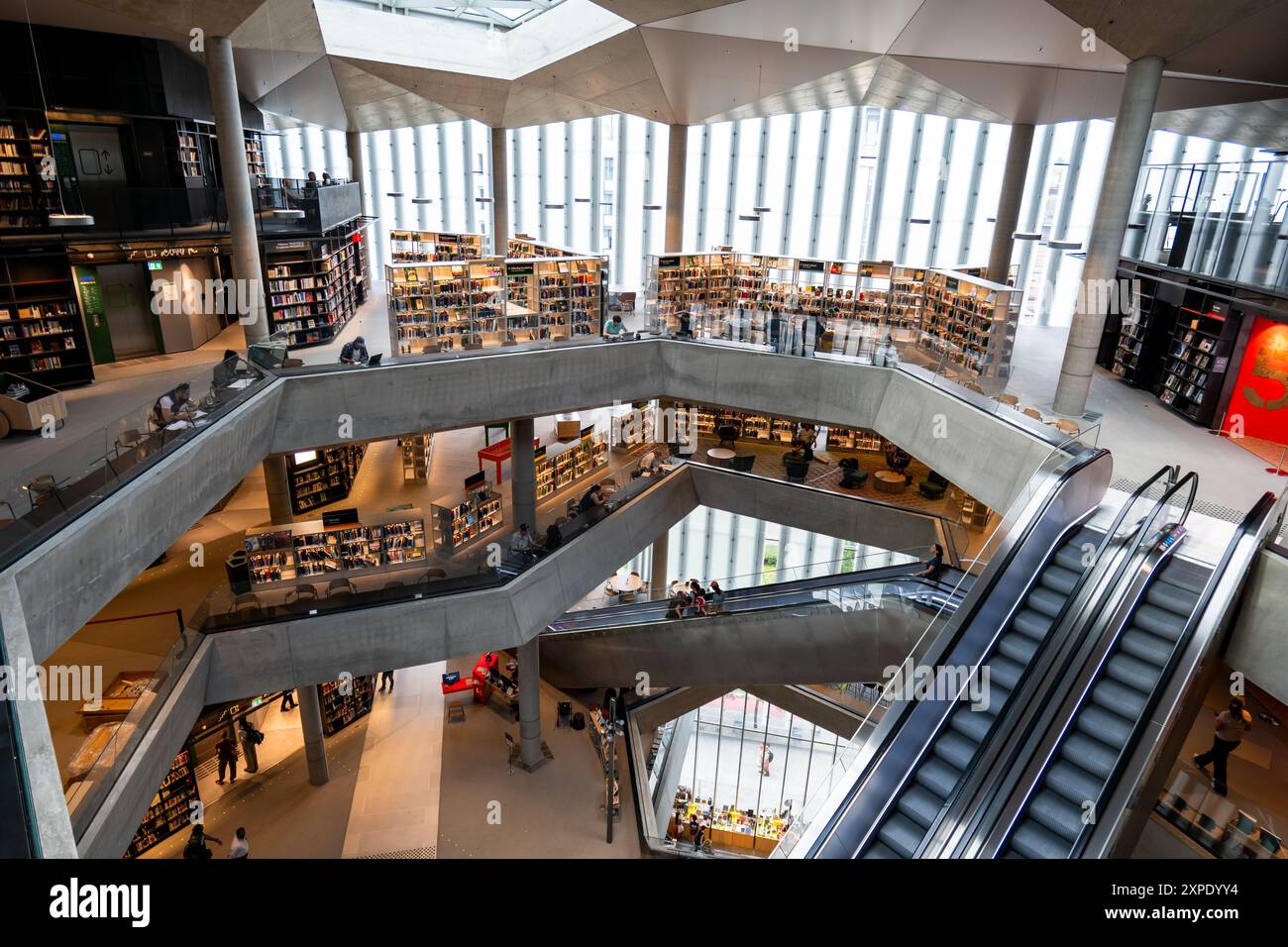 Oslo, Norway - 08.01.2024: Deichman library, the main public library in ...