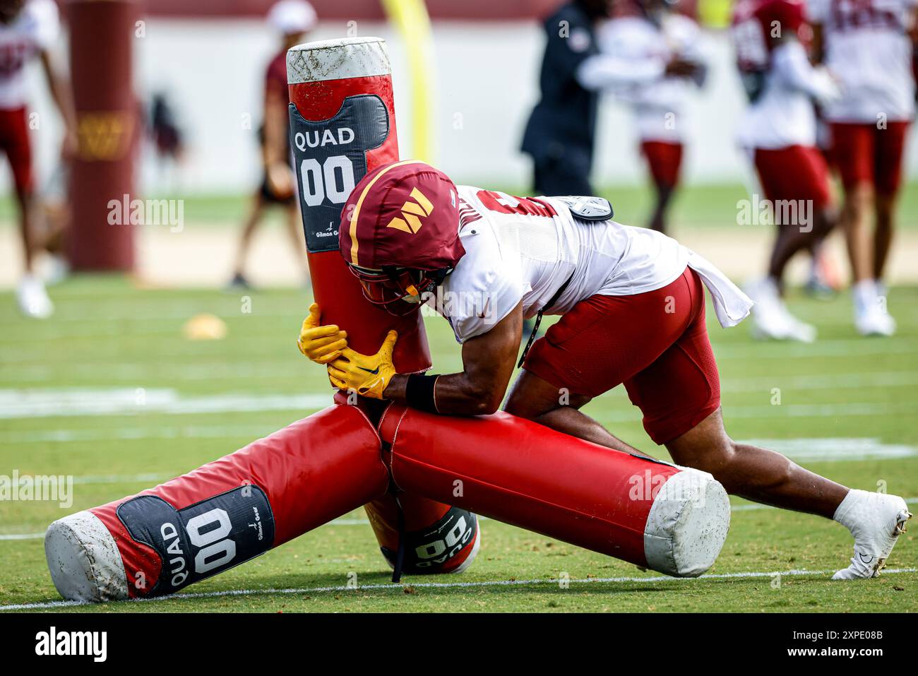 Washington Commanders running back Michael Wiley (6) participating in ...